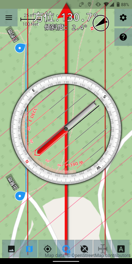 Map & Compass 3D | プロトラクターコンパス